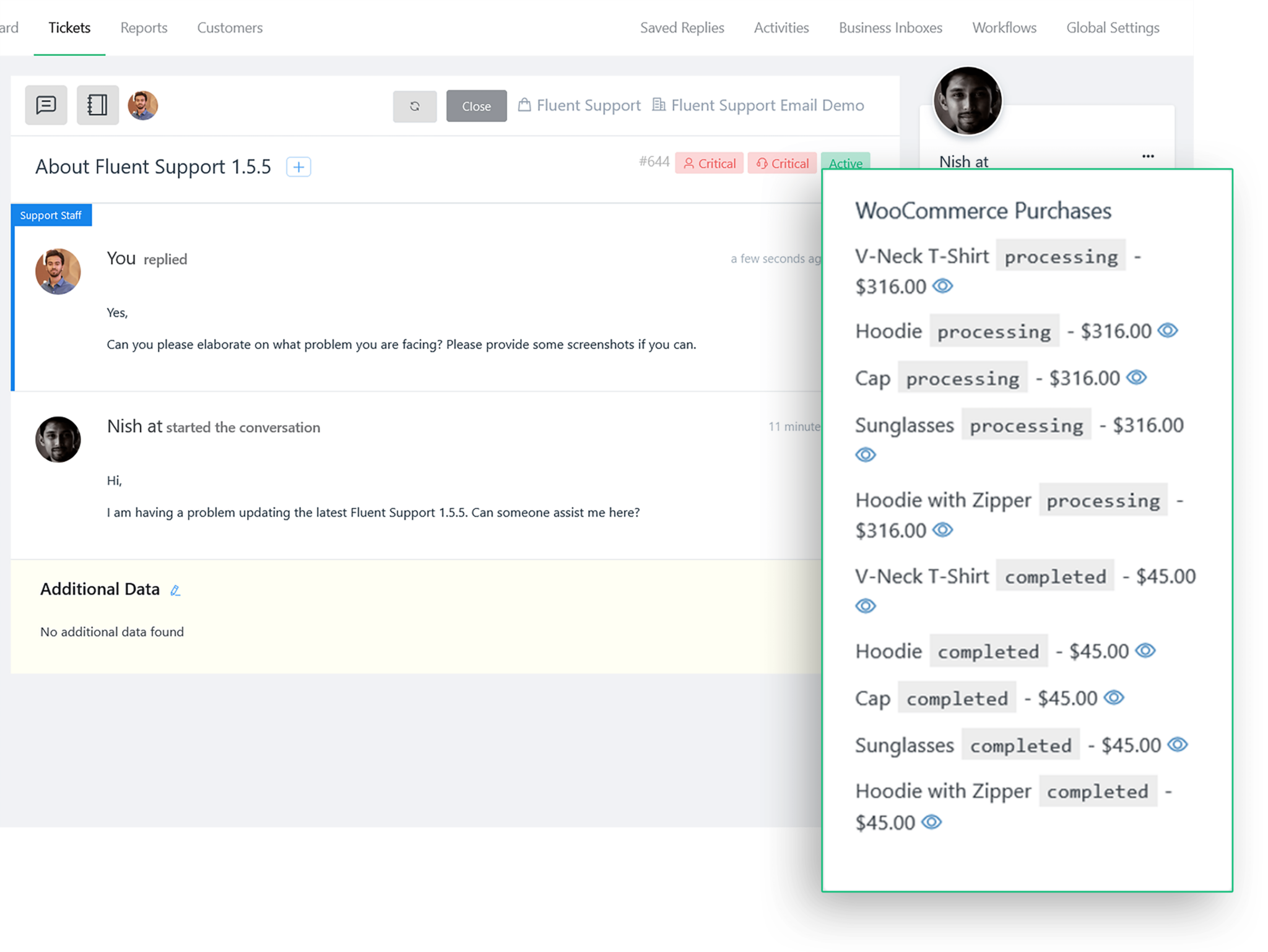 WooCommerce Integration with Fluent Support - Fluent Support