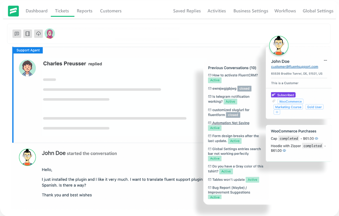 Wordpress Helpdesk Comparison Fluent Support Vs Js Helpdesk Fluent Support