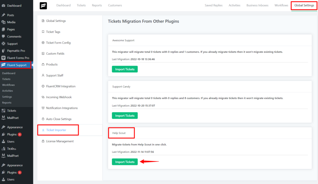 HelpScout Ticket Migrator - Fluent Support
