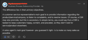 Difference between Sales and Customer Service - Fluent Support