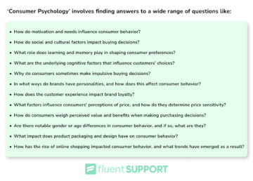 Consumer Psychology: The Secrets For Happier Customers - Fluent Support