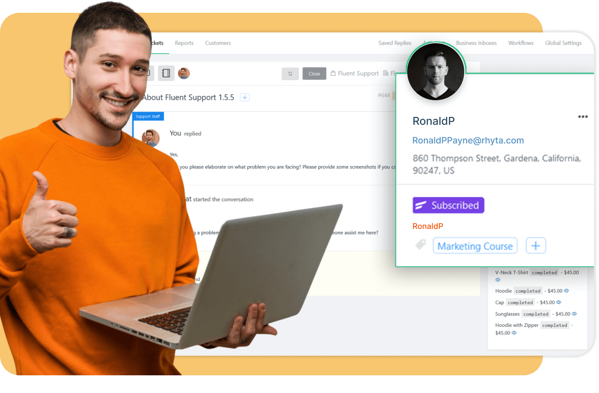Fluent Support: AI-Powered WordPress Helpdesk for Support