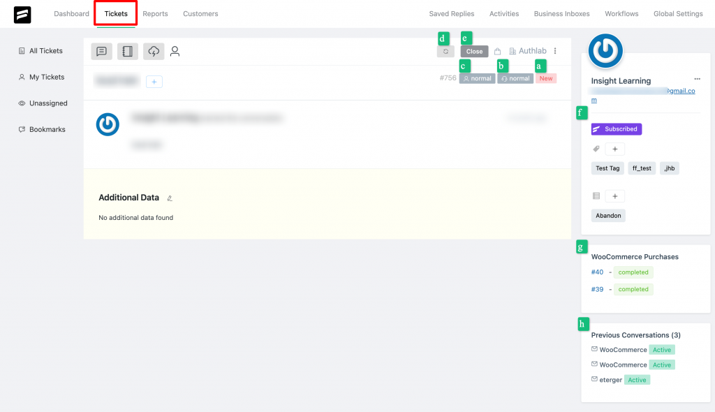 View & Manage Ticket Entries - Fluent Support