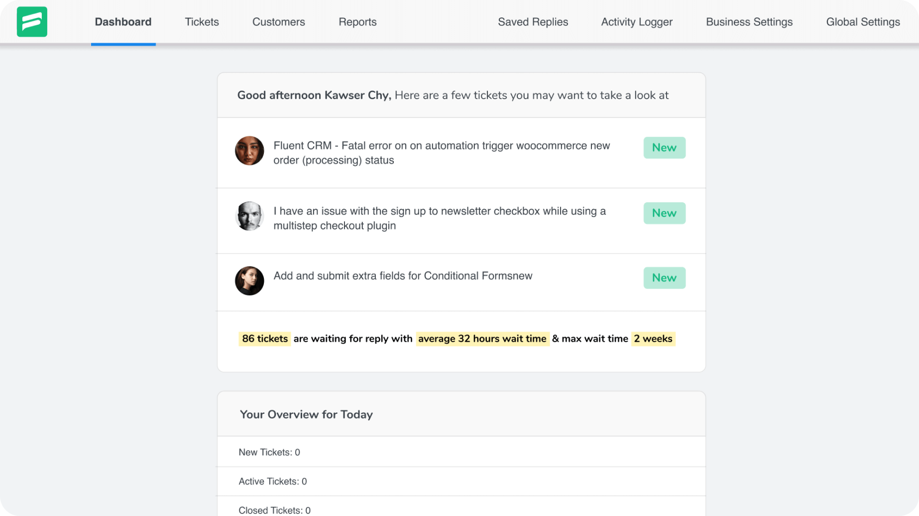 Fluent Support: Customer Support Plugin for WordPress