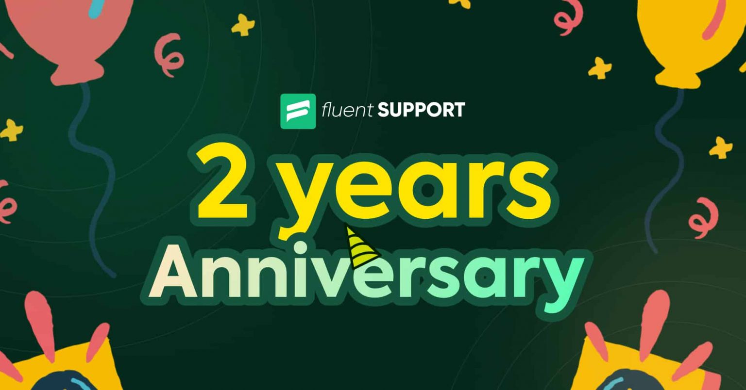 Celebrating the 1st year of Fluent Support - Fluent Support